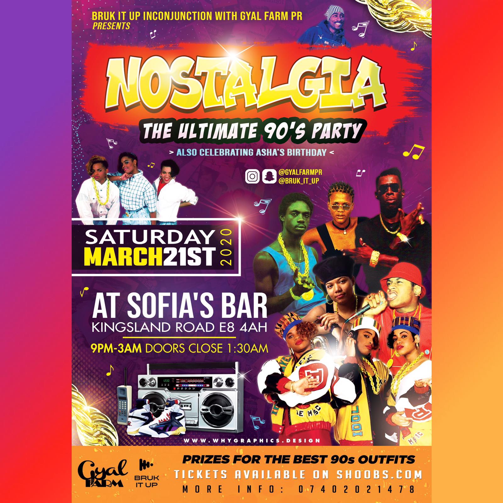 Nostalgia 90s Party | Shoobs