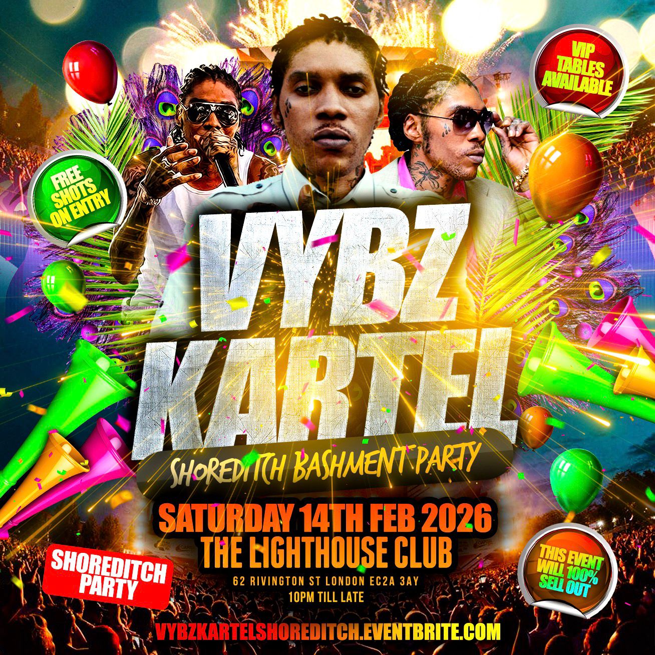 Vybz Kartel - Shoreditch Bashment Party | Shoobs