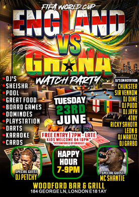 ENGLAND VS GHANA Watch Party | Shoobs