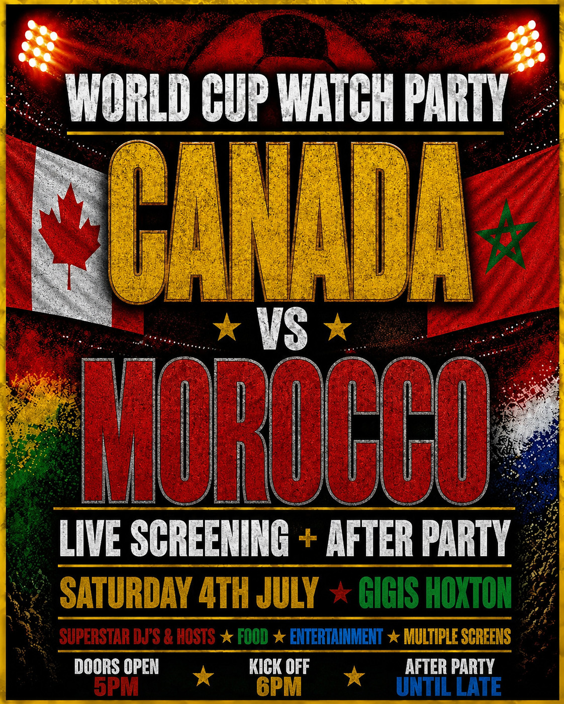 CANADA VS MOROCCO | WORLD CUP WATCH PARTY & AFTER PARTY | Shoobs